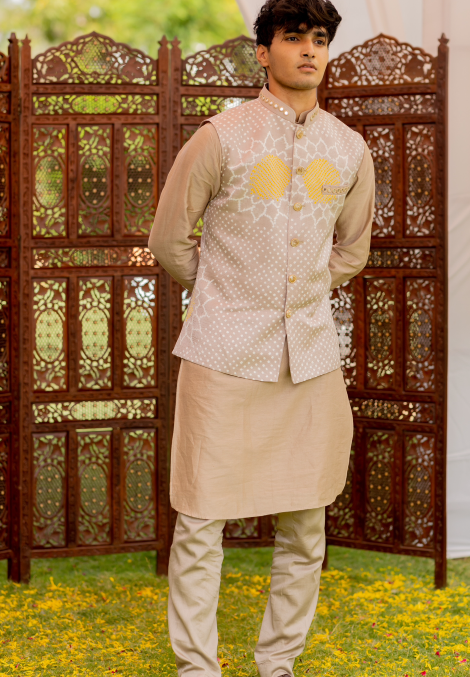 (MEN) KOTI KURTA SET – House of Anjana Bohra